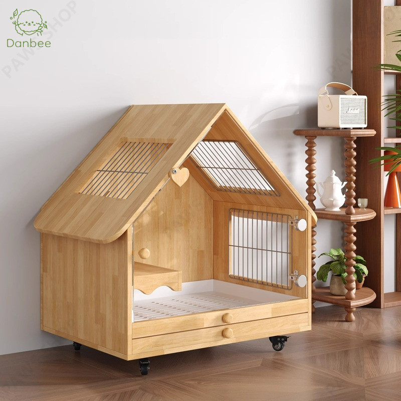 Rabbit Cage Home Indoor Double Layer Pull Tray Cleaning Fecal Pet ...