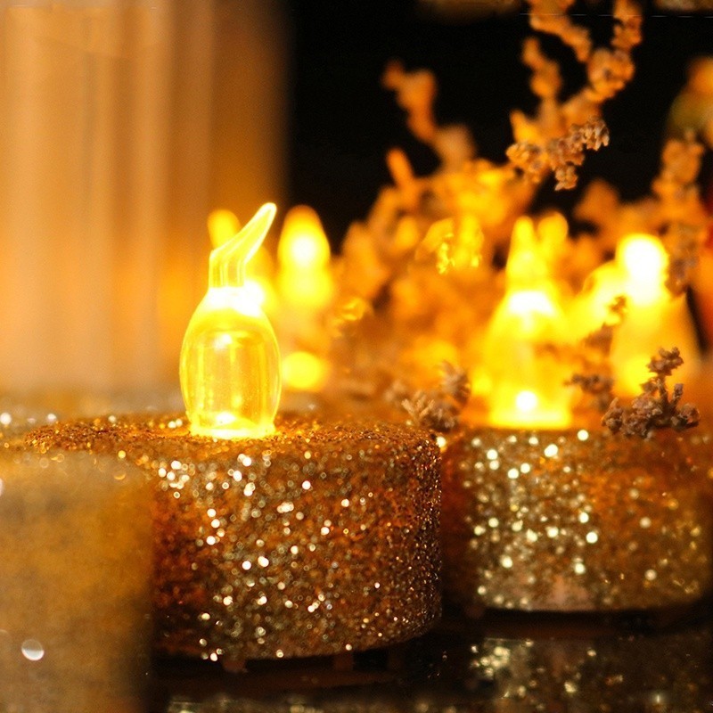 [Featured] 1PC Glitter Red Heart-Shaped LED Tealight Marriage Proposal ...