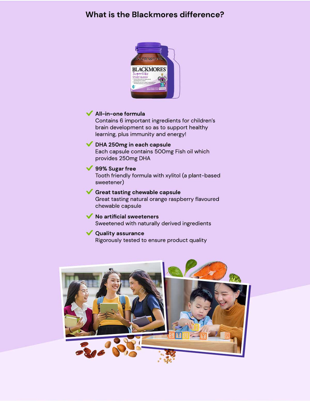 [Bundle of 2] Blackmores Superkids Study Buddy (30s). All-in-one ...