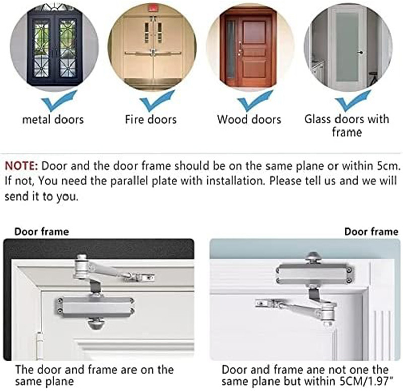 Automatic door closer household sliding door closing device fireproof ...