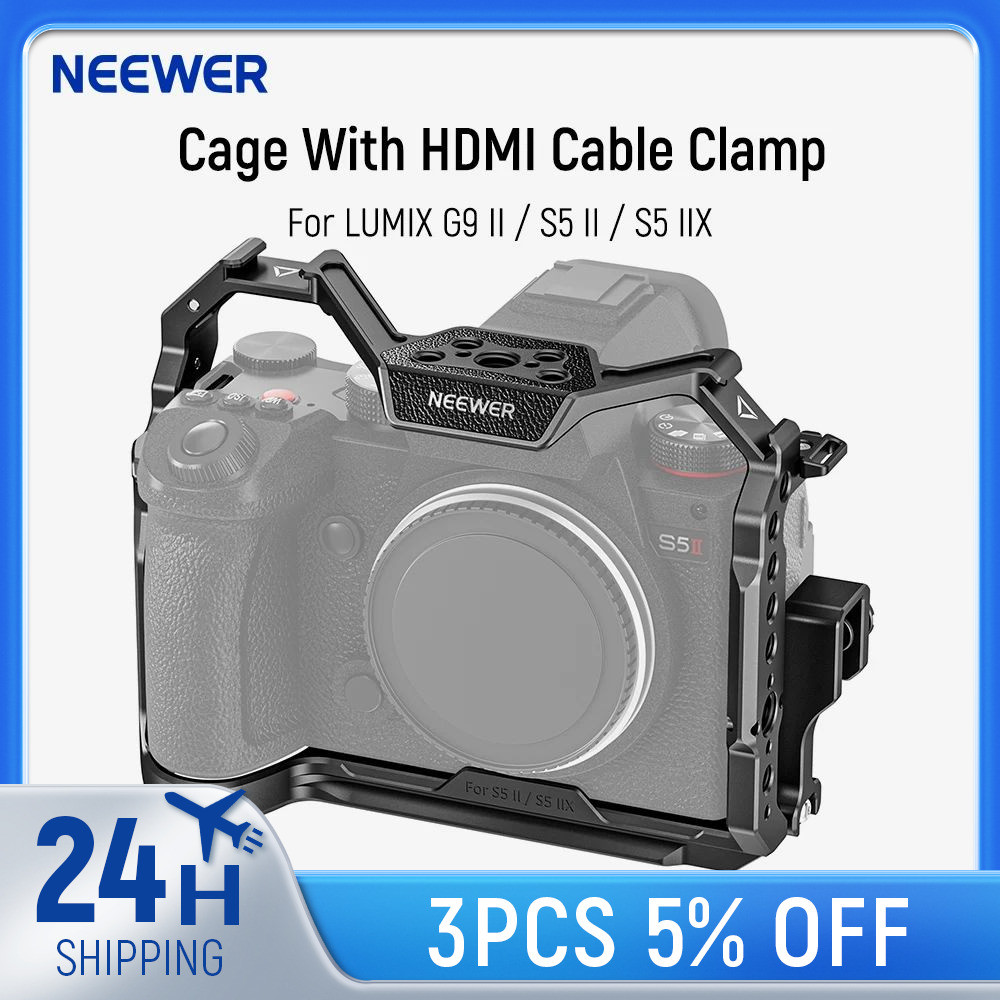 NEEWER Camera Cage For Panasonic LUMIX S5 II/S5 IIX G9 II Video Rig ...