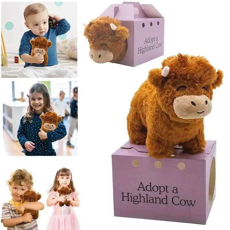 A A Bull Legend Plushie Realistic Plush Fluffy Highland Cow Soft Toy ...