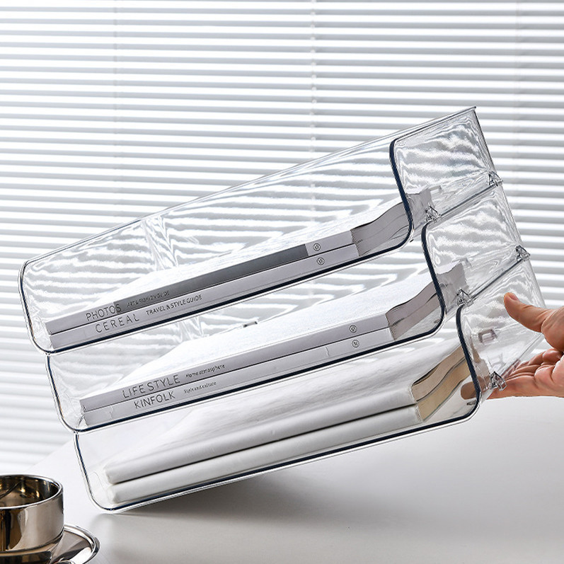 PAX-Transparent A4 Stackable Document Tray Table Organiser | Shopee ...