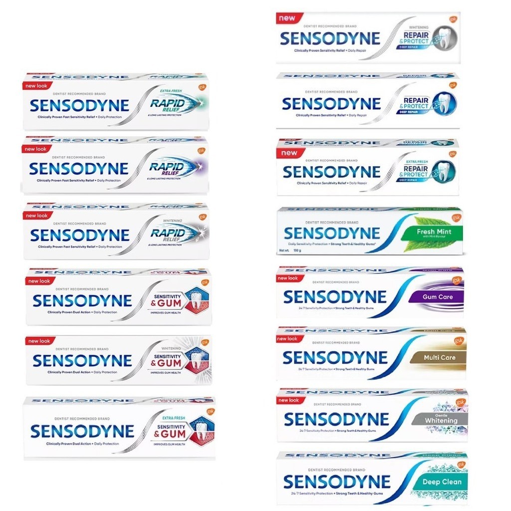SENSODYNE Toothpaste Fresh Mint/Gum Care/Repair Protect/Complete ...