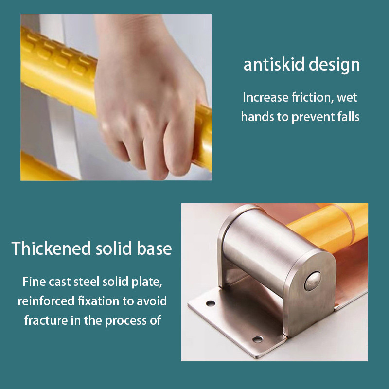 Toilet Handle Bar Safety Handle Foldable Toilet Handrail Shower ...