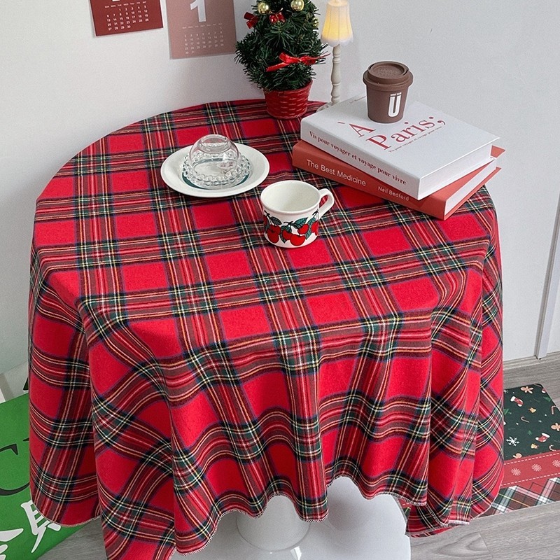 Round Table Decorative Tablecloths Christmas Desktop Tablecloths Home ...