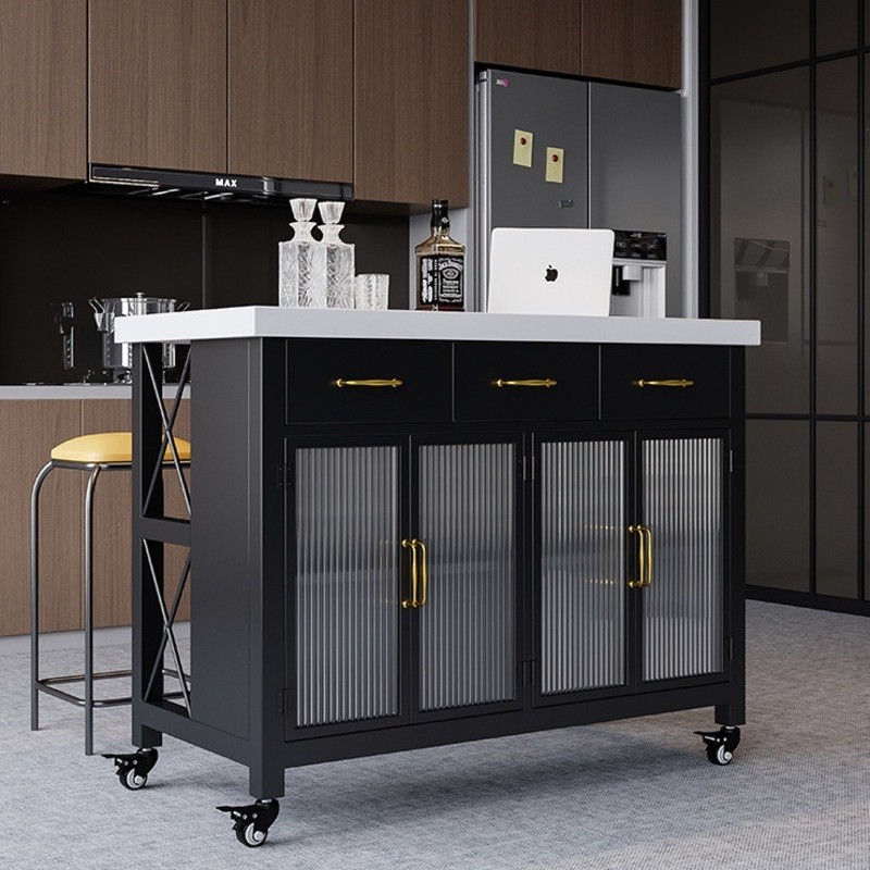 Kitchen Cabinet Open Plan Cupboard Kitchen Movable Middle Island ...