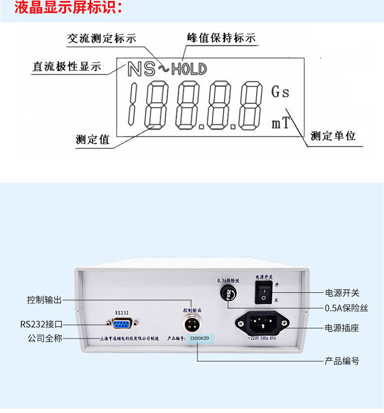 Ht20 Handheld Gauss Meter Ht201 Digital Display Terrameter Ht20a Magnet ...