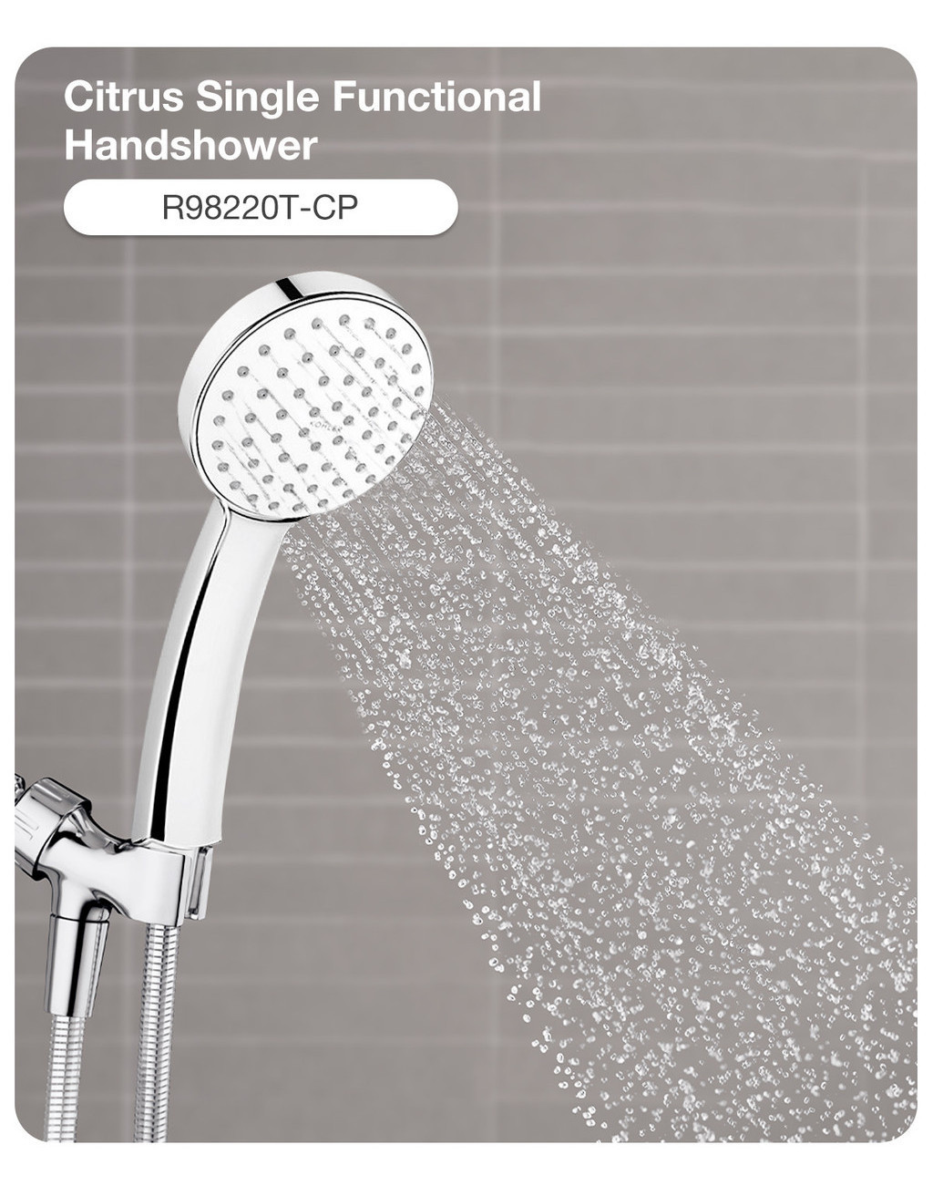 Kohler Citrus Single-Function Handshower + Complementary 1500mm/1.5m ...