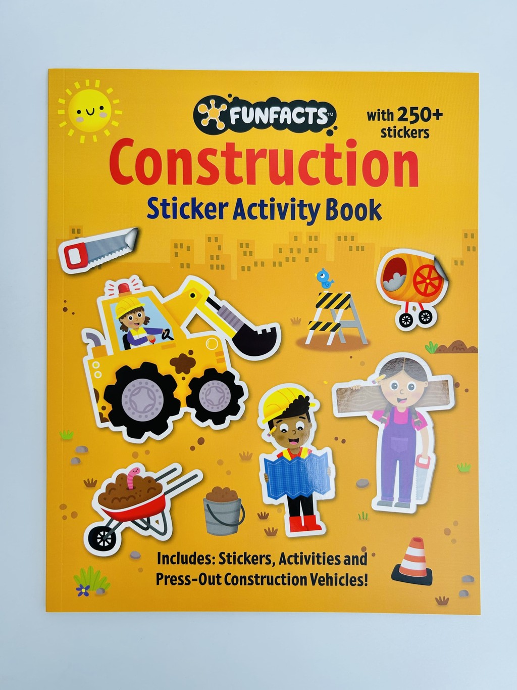 Construction Sticker & Activity Book For Kids To Learn Fun Facts With ...