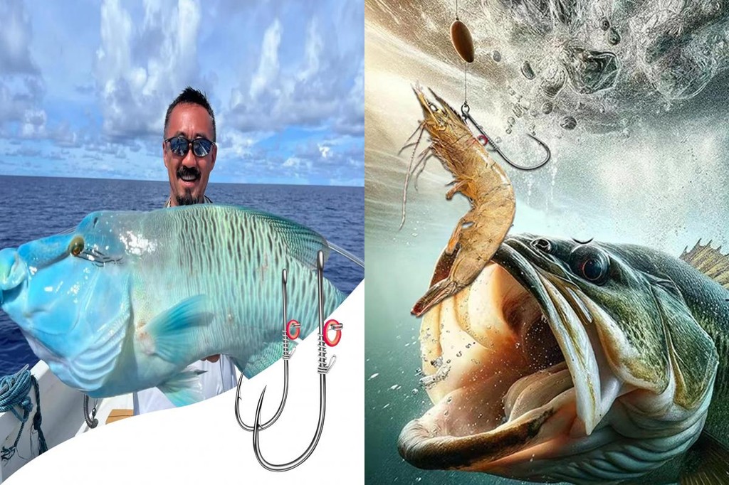 Carbon Steel Fishing Hook Multi-functional Fish Hooks 10pcs Live Shrimp ...