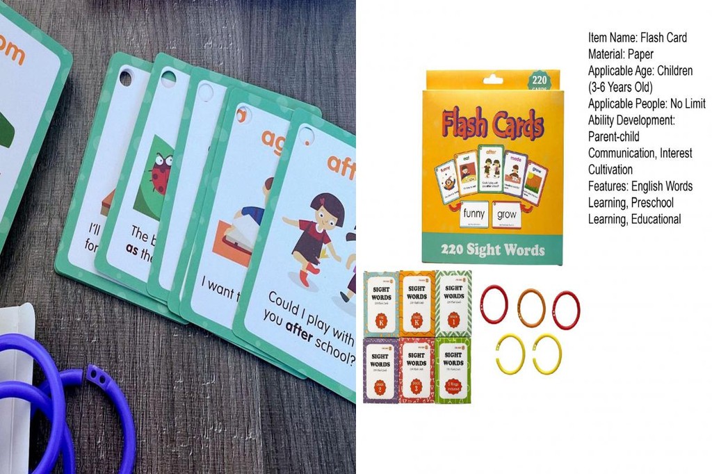 Early Education Cards Kindergarten Learning Cards Abc English Sight ...