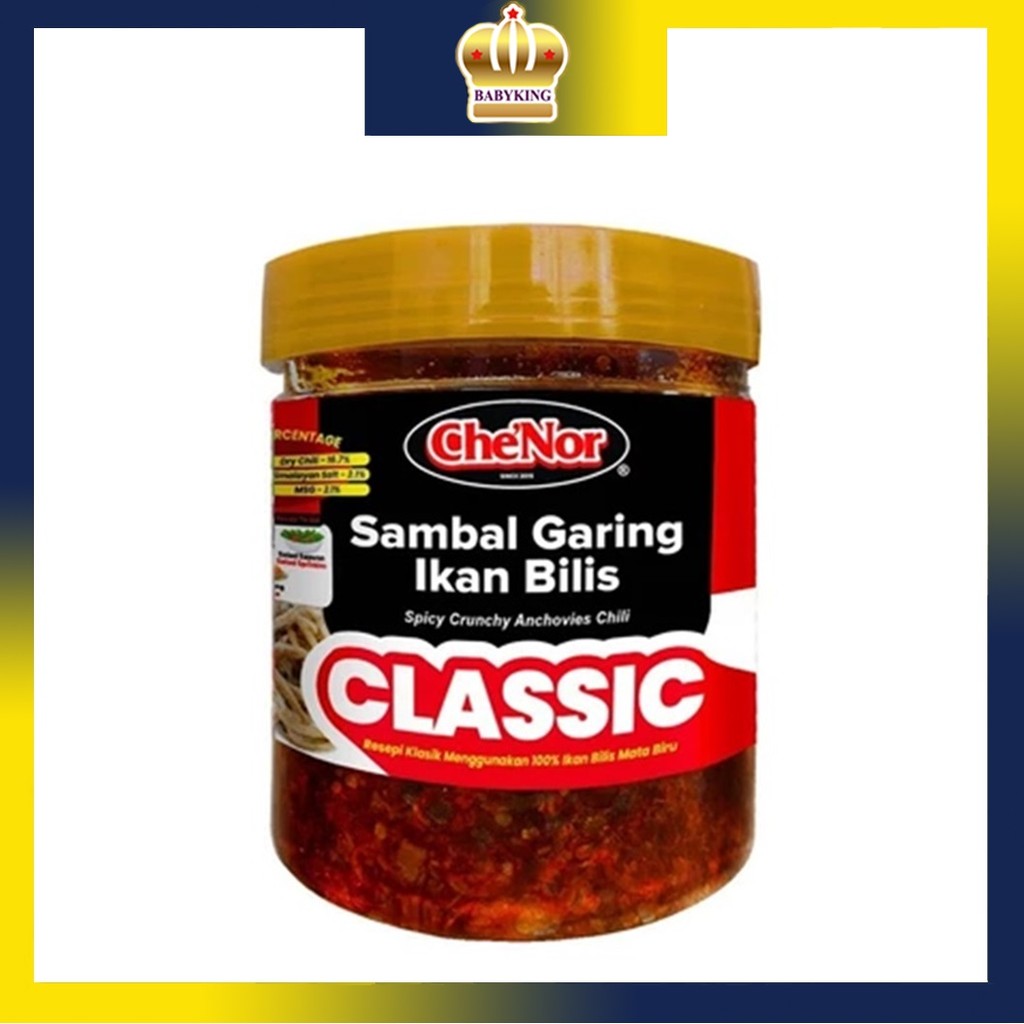 Che Nor Sambal Classic Ikan Bilis 250gm | Shopee Singapore