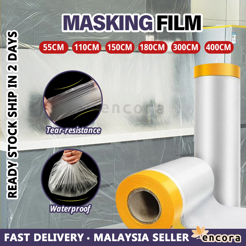 [1PC] Encora Multipurpose Dustproof Masking Film Plastik Sarung ...