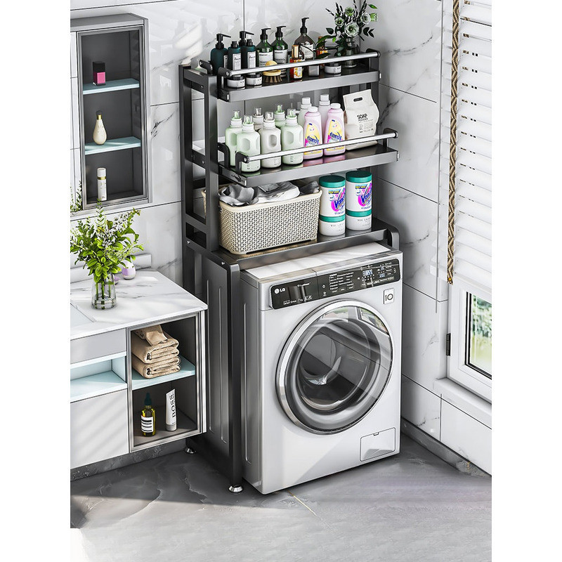 Pull Washing Machine Rack Adjustable Washing Machine Cabinet ...