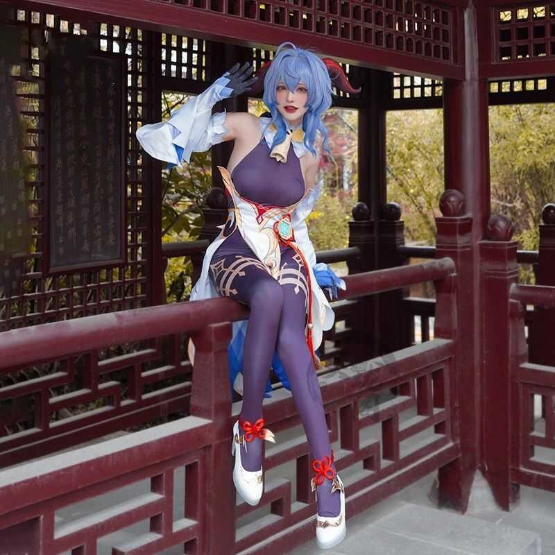 Yuanshen cos Ganyu Yuanshen Game Same Style cosplay Costume Female Full ...