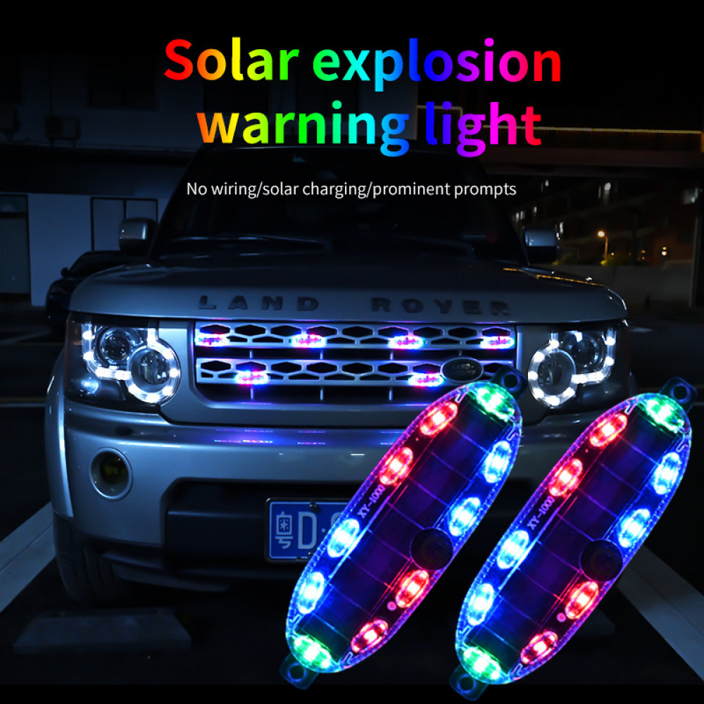 Solar Car Flashing Light Electric Motorcycle Truck Brake Taillight ...