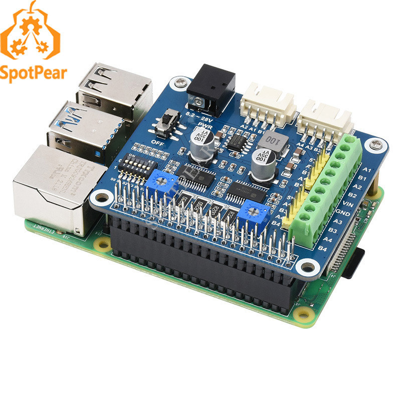Raspberry Pi HRB8825 Stepper Motor HAT Drives Two Stepper Motors Up To ...