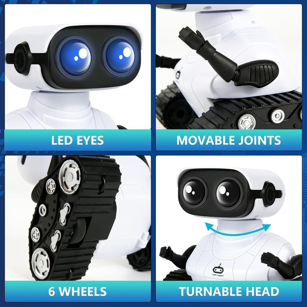RC Toy Robot for Kids Remote Control Robot with LED Eyes Toy Gift for ...