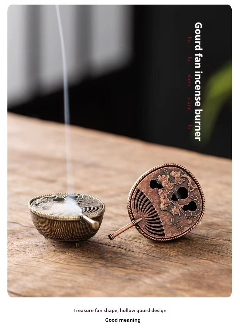 Incense Burner Small Incense Holder Aromatherapy Chinese Style Copper ...