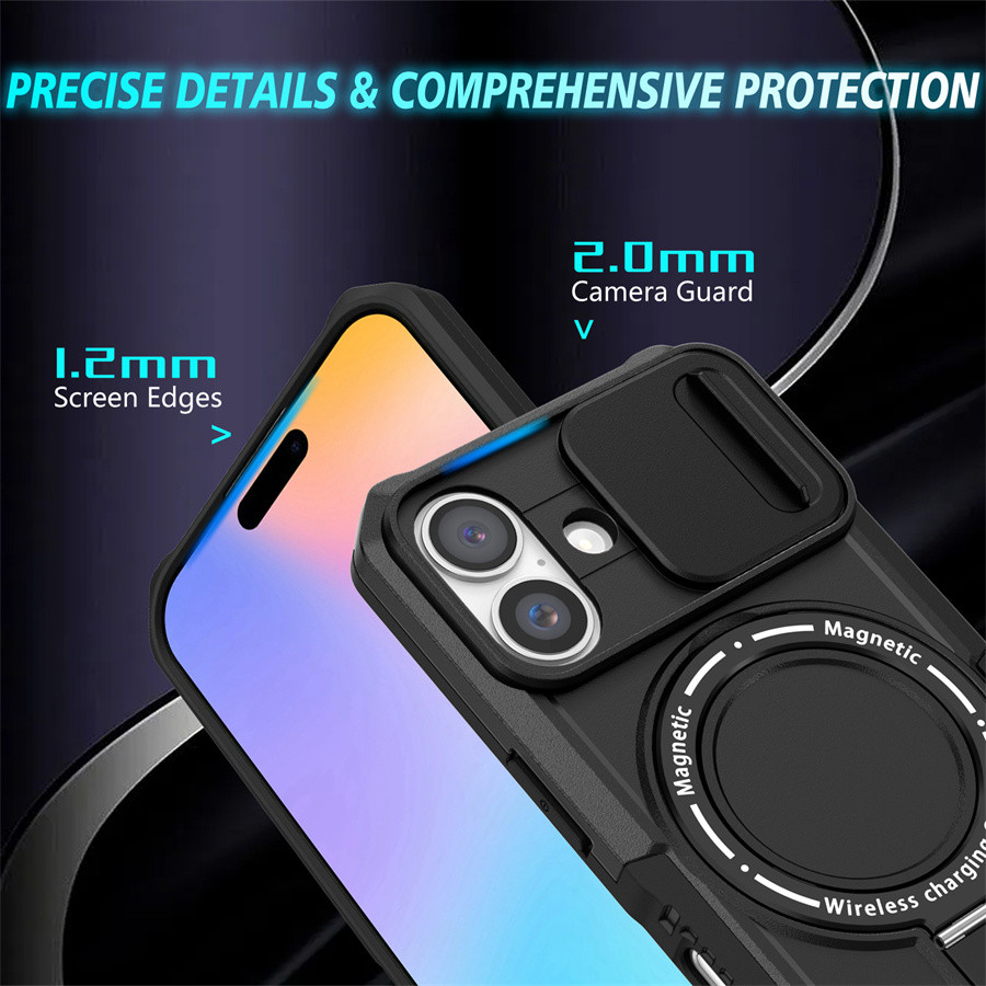 Sliding Window N52 Strong Magnetic Phone Case for iPhone 16 15 14 Plus ...
