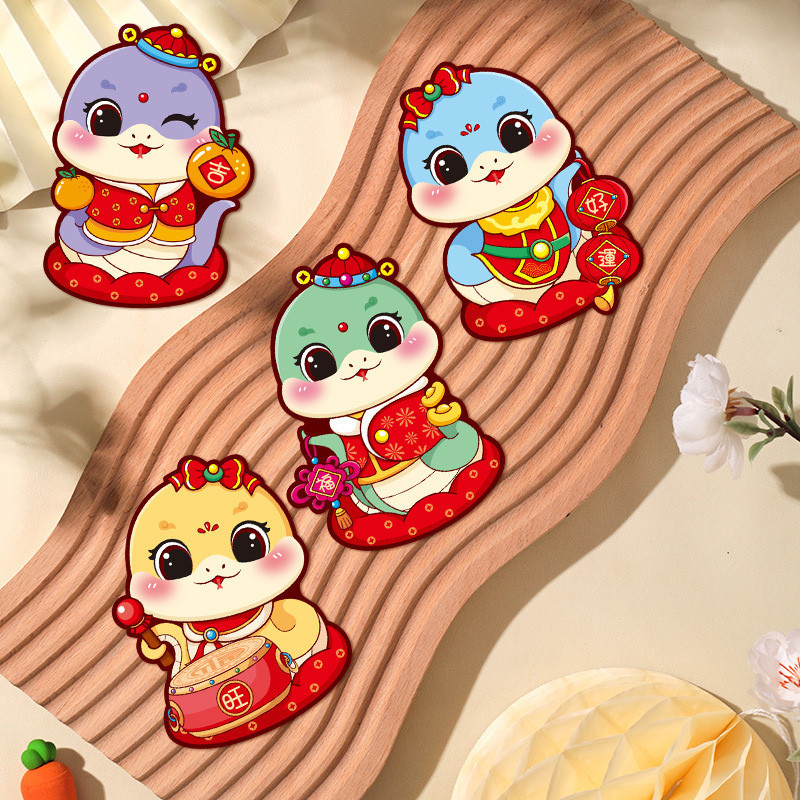 6pcs Snake Year Red Packet Cartoon Snakes Angpau 2025 Spring Festival ...