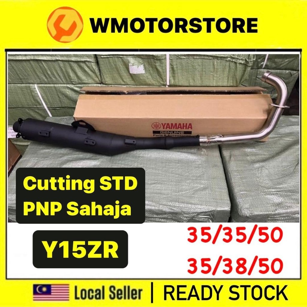 Y15 Y15ZR V1 V2 35 /38 / 50 Racing Exhaust Pipe Cutting STANDARD EKZOS ...