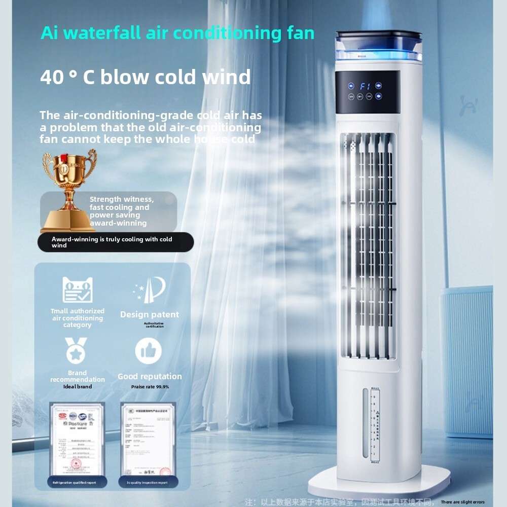 Air Conditioning Cooling Fan Household Silent Air Cooler Voice Water ...
