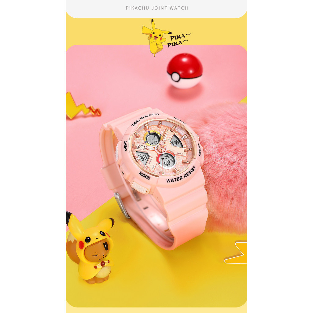 ZGO Pokémon Pikachu kids watch Girls' watch Student sports waterproof ...