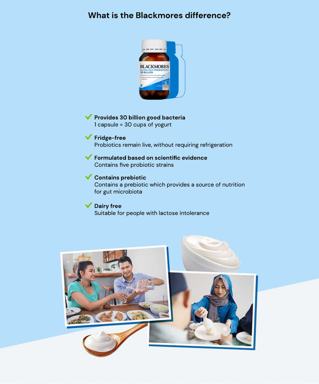 [Bundle of 2] Blackmores Ultra Max Probiotics+ 30 Billion (30s ...