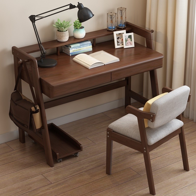 Study Table Computer Table Nordic Solid Wood Desk Simple Modern Laptop ...