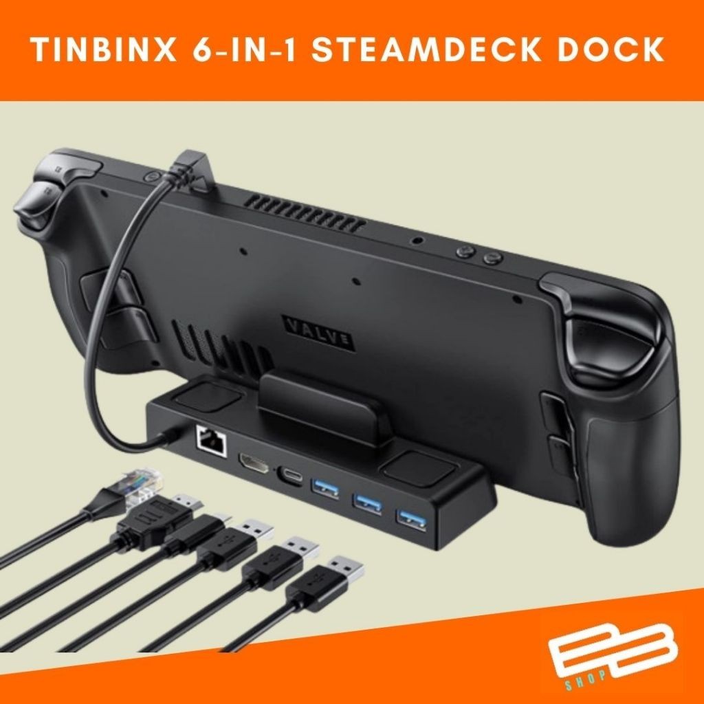 Tinbinx Steam Deck Dock Compatible with Steam Deck, 6-in-1, Steamdeck ...