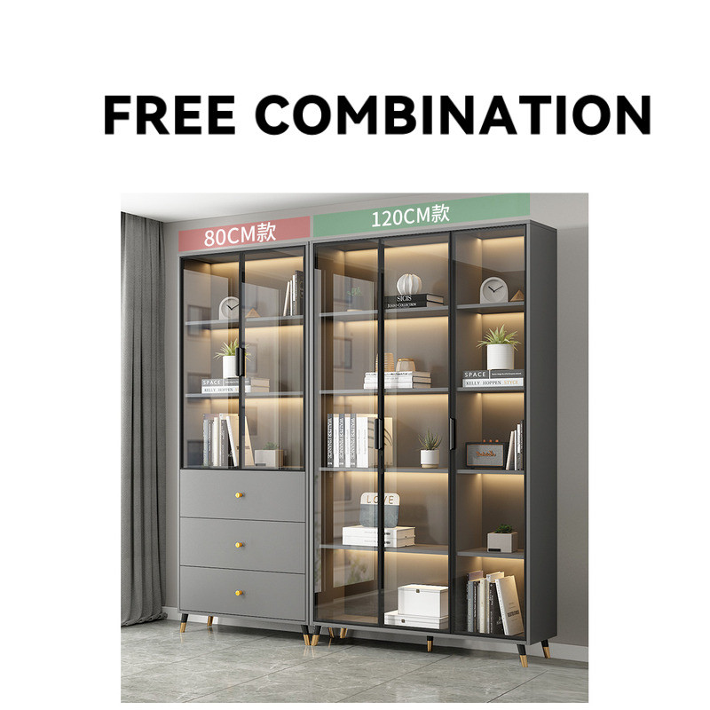 YUA Transparent Door Storage Cabinet Dust-proof Cabinet Combination ...