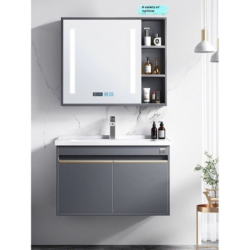 Bathroom Cabinet Modern Simple Vanity Cabinet Space Saving Bathroom ...