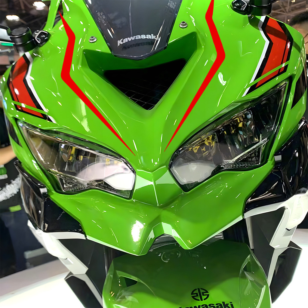 Motorcycle Fairing Head Sticker Reflective Front Bumper Waterproof ...