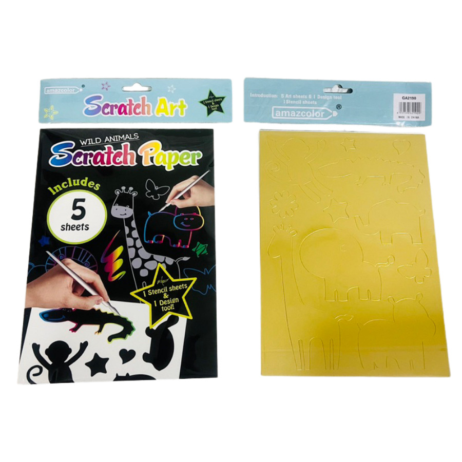 DIY Magic Rainbow Scratch Paper Kit | Colorful Art Craft for Kids | SG ...