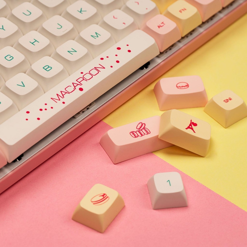 Macaron Mechanical Keyboard Cover Is Suitable For All Rk Keyboards ...