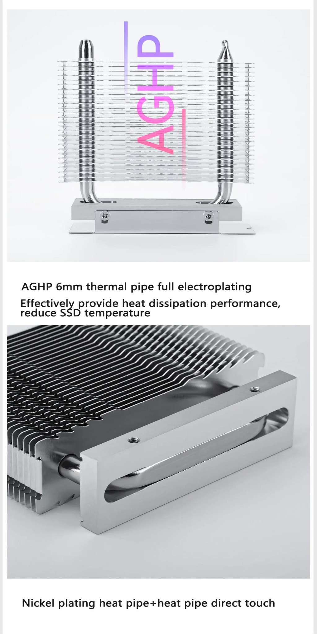 Thermalright COGAGE SSD H2 PRO M.2 Solid-state radiator, supports PCI ...