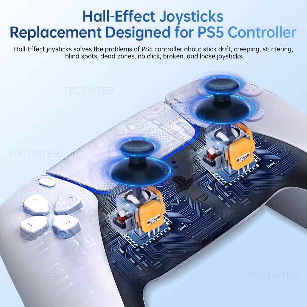PS5 Gamepad Repair Parts: 3D Analog Joystick Replacement with Ordinary ...