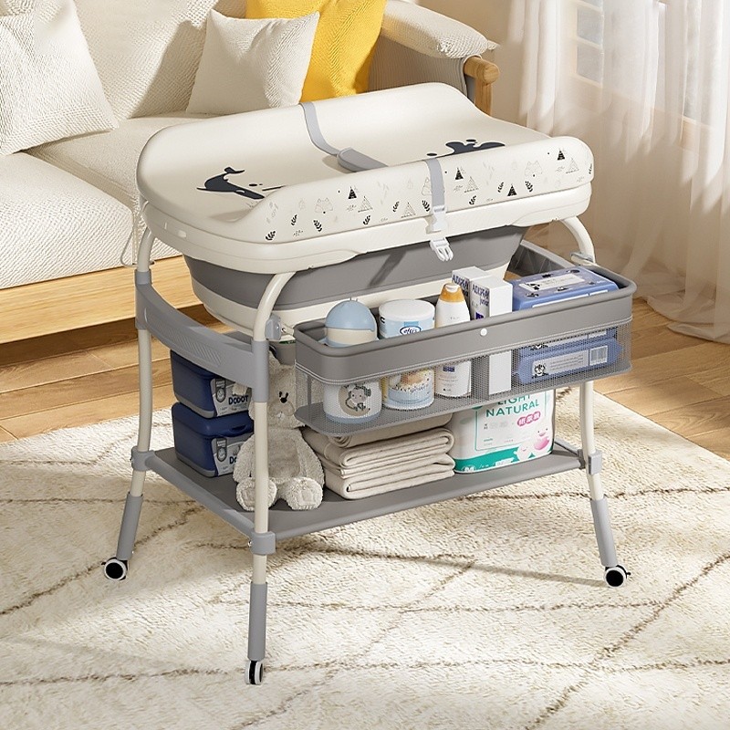 Diaper Changing Table Mobile Baby Changing Table Multi Functional ...