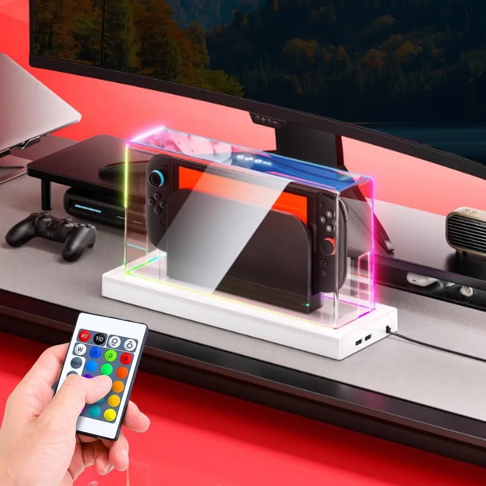 20 Colors Light Emitting Transparent Dust Cover for Nintendo Switch 2 ...