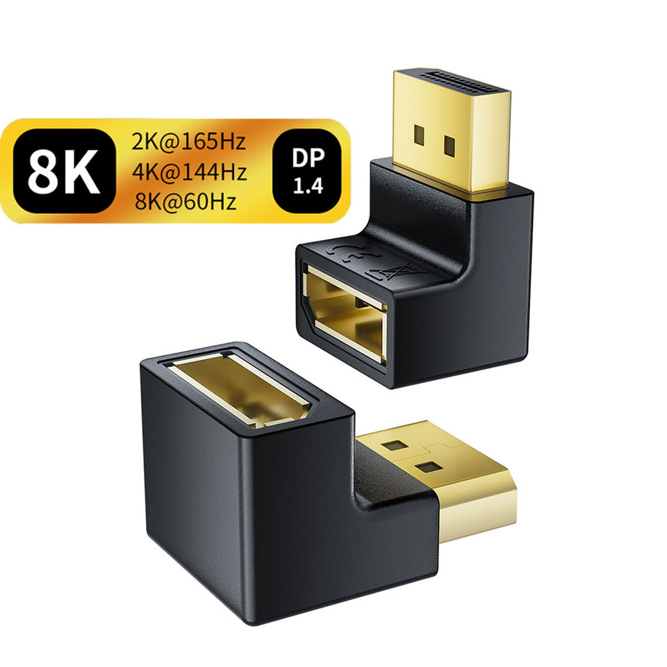 90 Degreen DisplayPort cable adapter Right Left angle Displayport ...