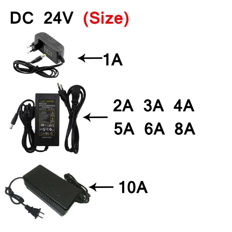 AC 110V - 220V DC 5V 12V 24V Power Supply Adapter 1A 2A 3A 5A 6A 8A 10A 5 12 24 V Volt ...