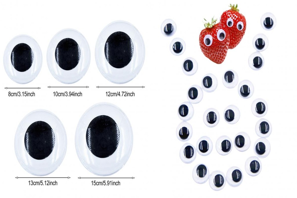 tbrinnd Large Eye Stickers Halloween Decoration Eyes 10 Pcs Big Googly ...