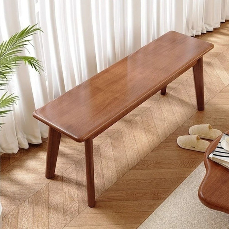 Benches Chairs Solid Simple Nordic Wood Bench Dining Table Bed End ...