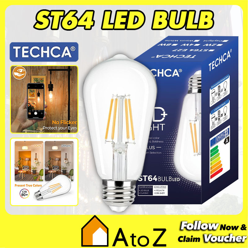 TECHA Filament Lampu Led Light Bulb Lampu Led Siling Mentol E27 LED ...