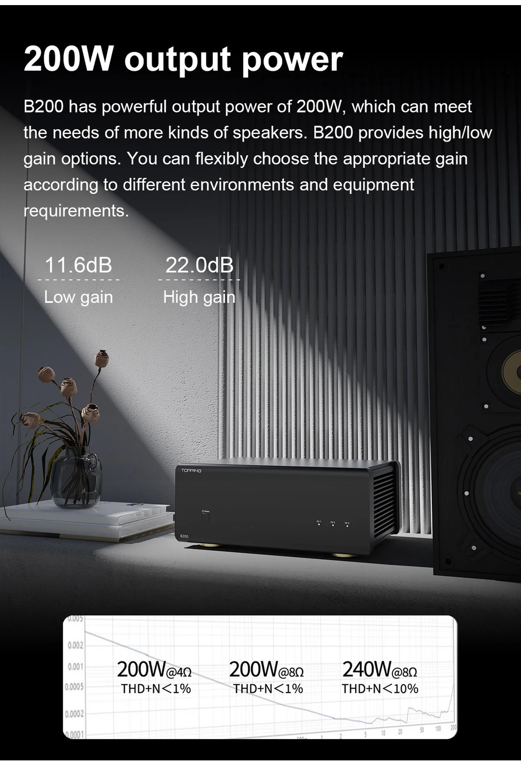 [🎶SG] TOPPING B200 Ultra-high Performance Mono Power Amplifier | Shopee ...