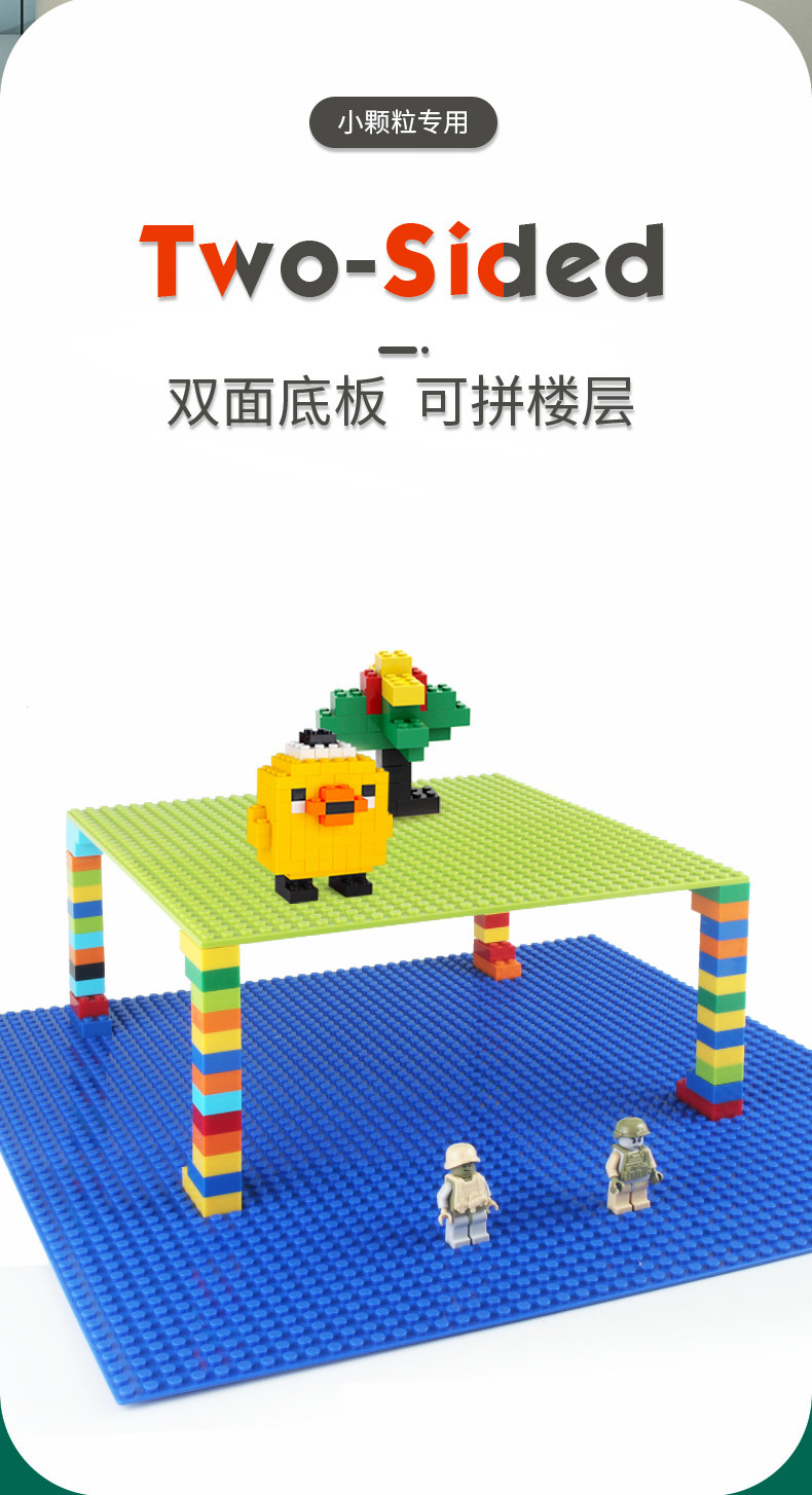 Pelat Dasar Mainan DIY Blok Brick Baseplate Building Block Small Dots ...