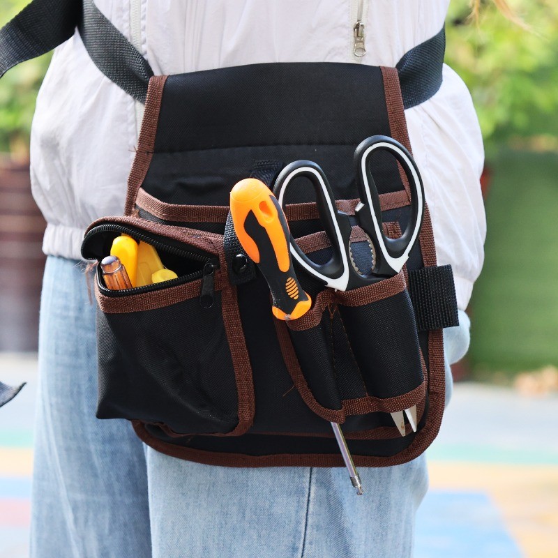 Electrician Tools Storage Waist Bag with Belt Screwdriver Holster ...