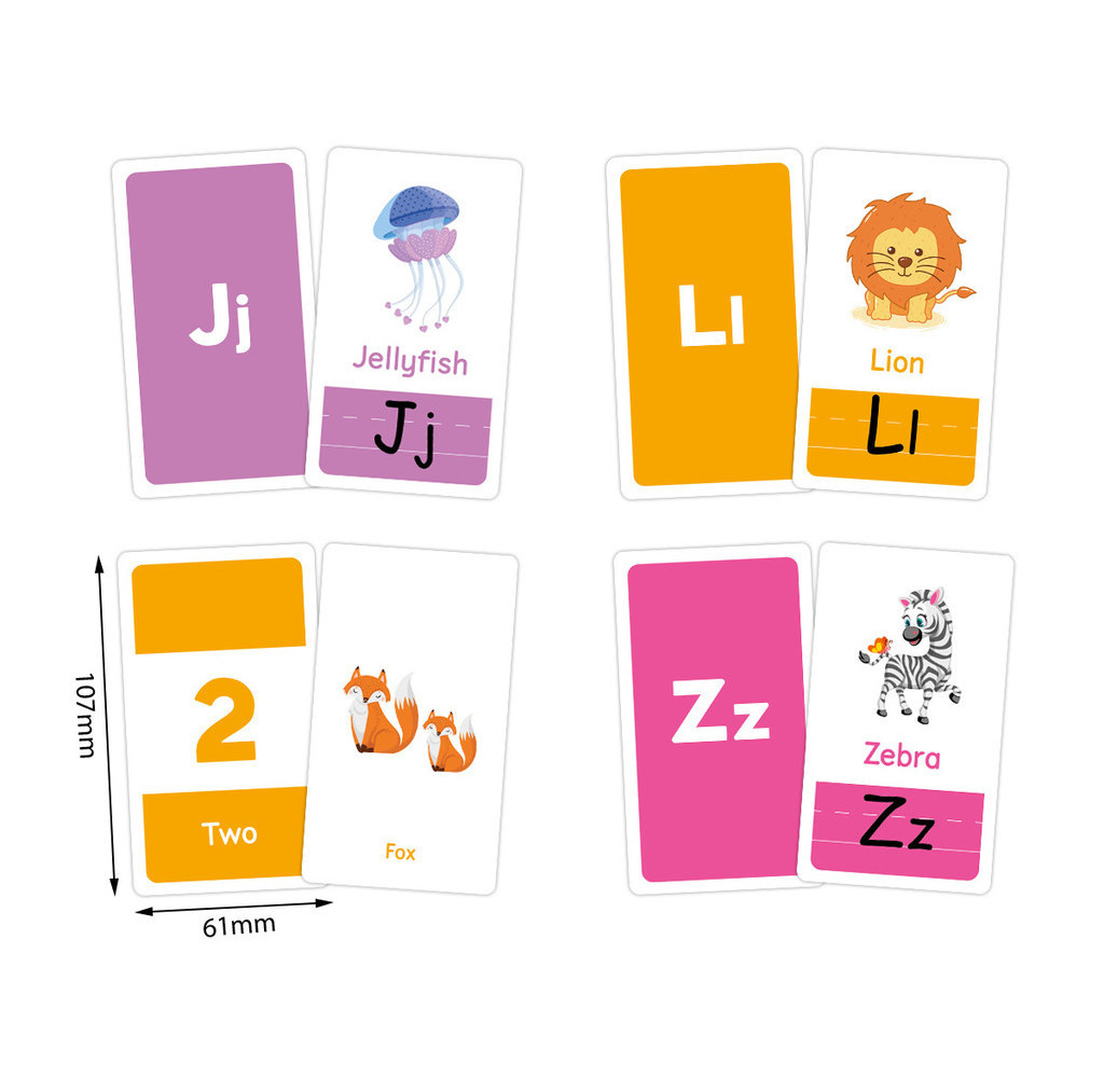 Children Flash Cards ABC Letter / Number / Shapes / Colors for Baby ...